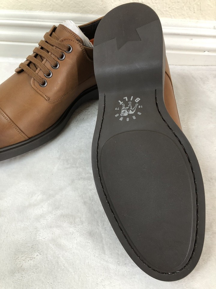 George Brown BILT Mens Butch Captoe Oxford Lace up Leather Dress shoe ...