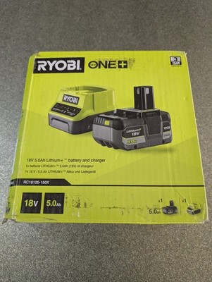 Ryobi ONE+ 5.0Ah Battery & Compact Charger Kit 18V RC18120-150x. New ...