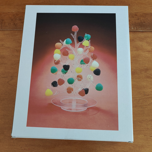 Holiday Gumdrop Tree Plastic Clear Acrylic Server Stand with Box Easter ...
