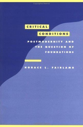 Literature, Culture, Theory Ser.: Critical Conditions : Postmodernity ...