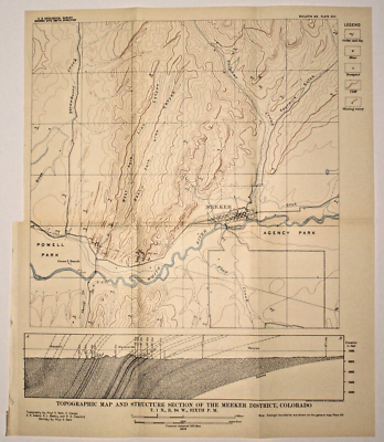 Map Of Meeker Colorado