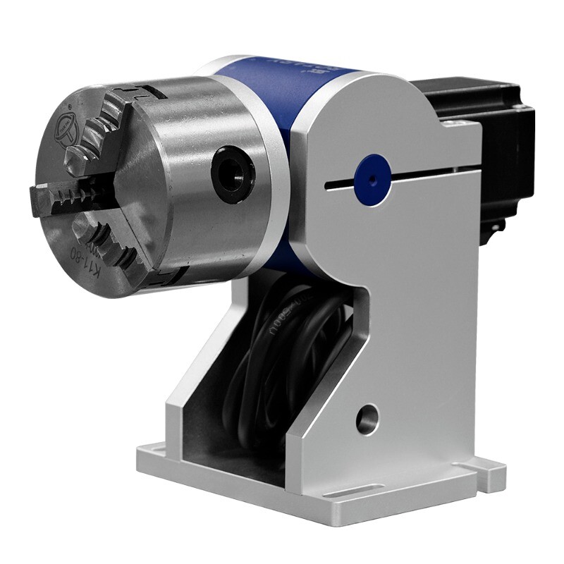D69/80/100/125MM Rotary Axis for Laser Marking Machine Three-jaw Rotary ...