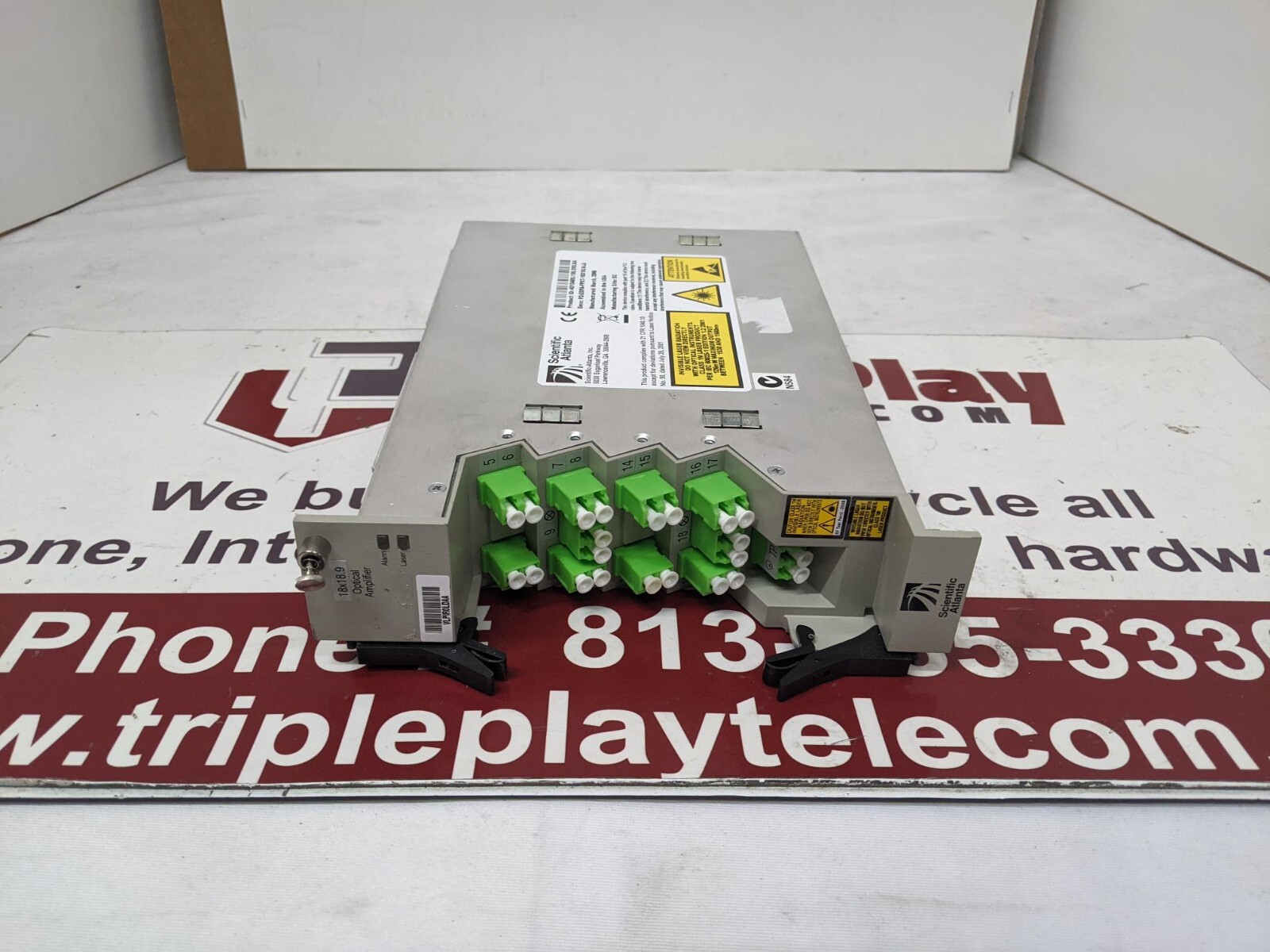 SCIENTIFIC ATLANTA 4010485.106.000.BA P2-EDFA-FPST-18X18.9-LA OPTICAL ...