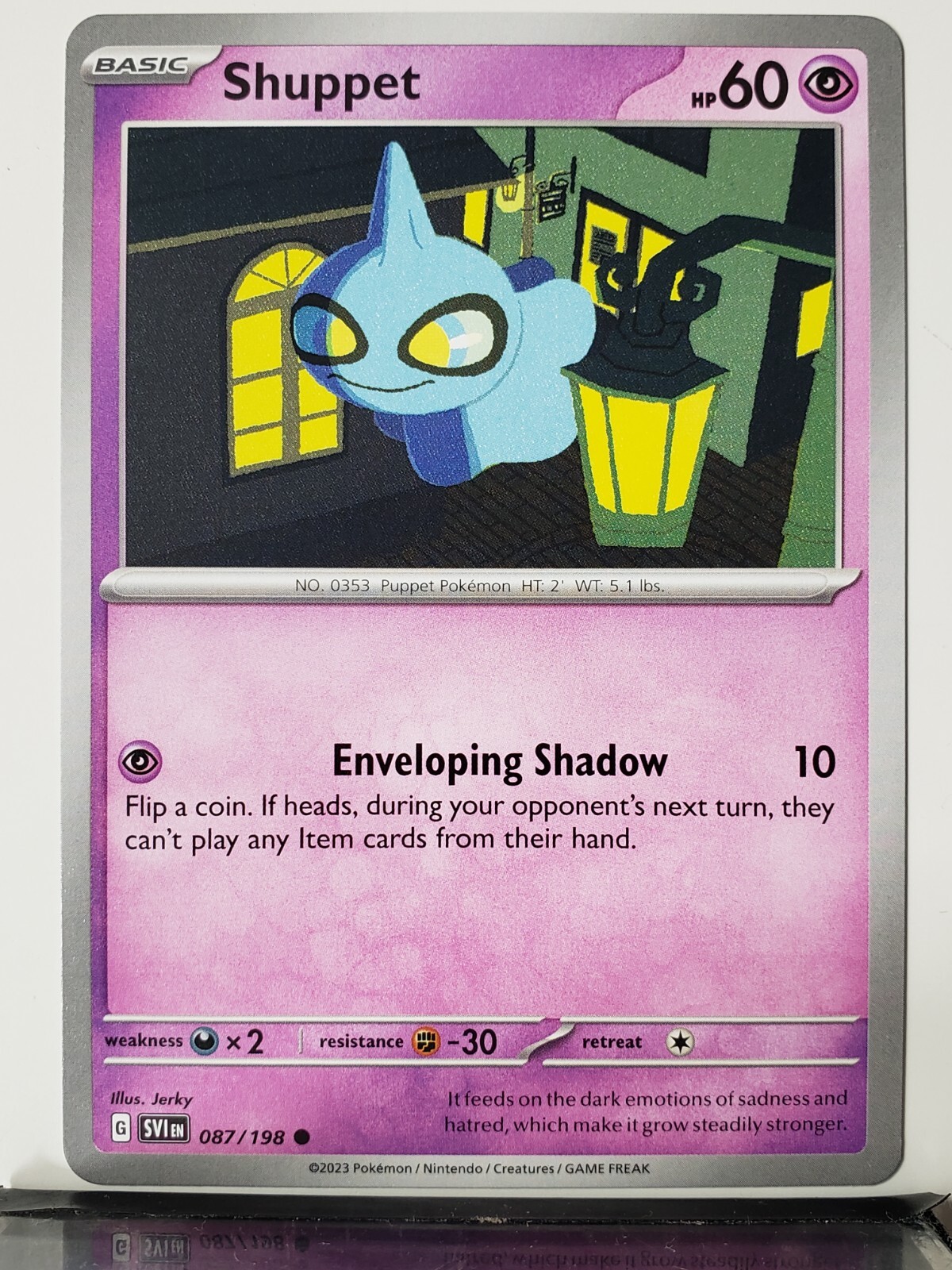 Shuppet 087/198 - NM / M - Scarlet Violet Pokemon Card - Jerky Art | eBay