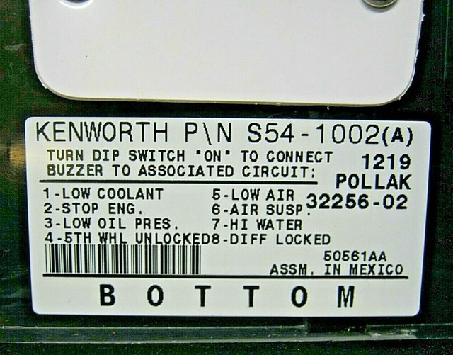 Kenworth 16 Way Warning Indicator Light Module S54- 1002 for sale ...