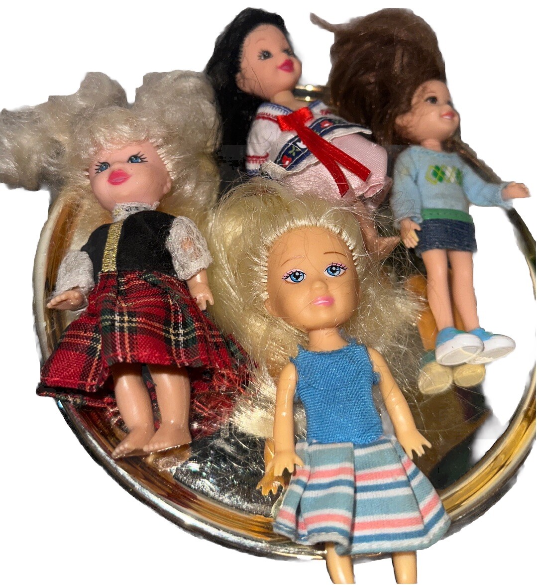 Vintage Mini Doll Lot-4 Dolls-used-good Condition-TY And Other Brands ...