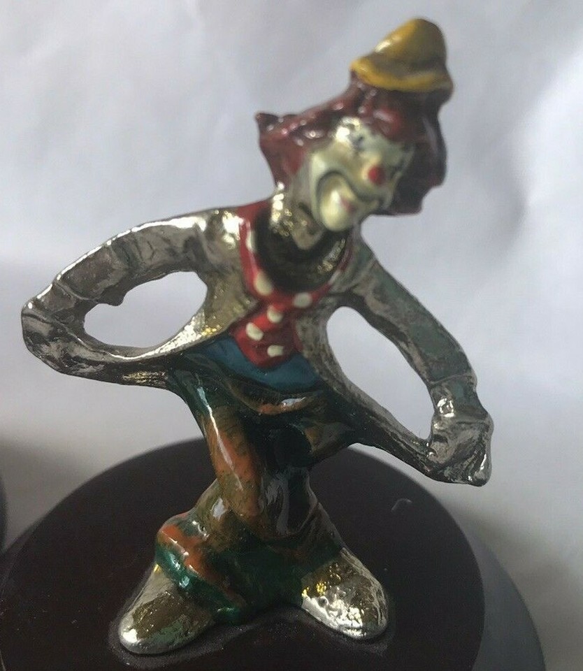 Silver Plated Genuine Pewter Vintage Clown Figurines | eBay