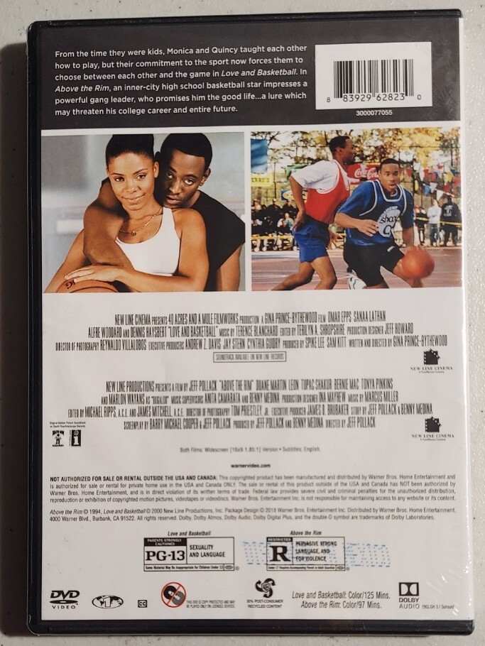 Love And Basketball/Above The Rim (DVD) for sale online | eBay