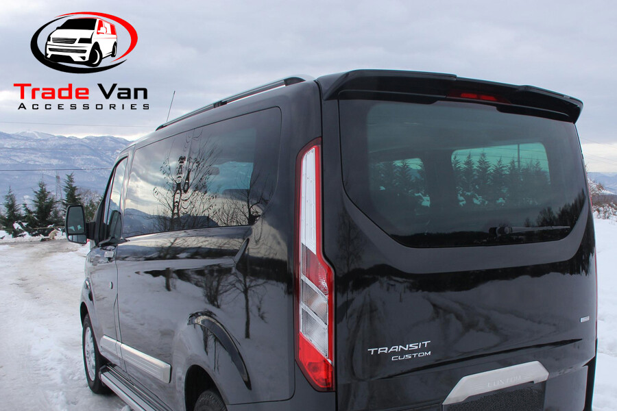 FORD TRANSIT CUSTOM REAR SPOILER TWIN DOOR MOONDUST SILVER TOURNEO 2012 ...
