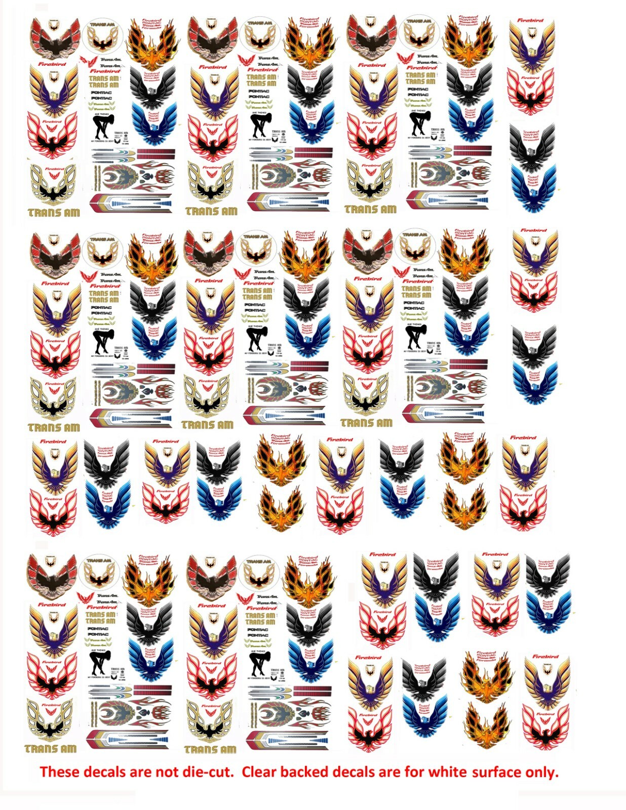 1:64 FIREBIRD TRANSAM #1 DECALS FOR DIECAST, MODEL CARS & DIORAMAS | eBay