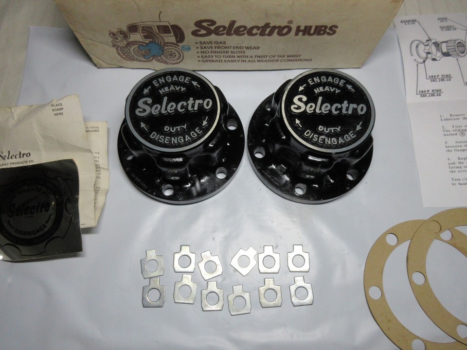 Selectro 11003 Locking Hubs Warn 9072 Dana 44 Ford Chevy Dodge 3/4 Ton ...