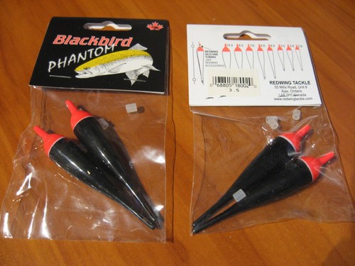 2 Packs Redwing Blackbird Phantom Black Fishing Float Bobber 3.5 Gram Red Top | eBay