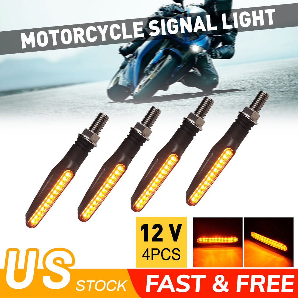 LED Motorcycle Turn Signals Blinker Lights Amber For Suzuki DRZ400s ...