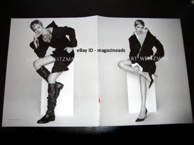 STUART WEITZMAN 4-Page PRINT AD Fall 2017 GIGI HADID ankles feet legs ...