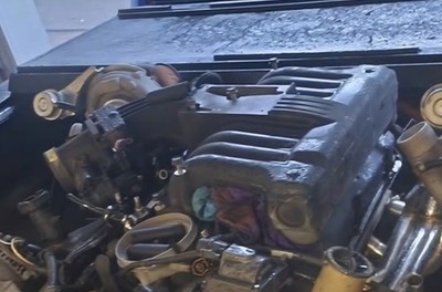 1994 Ford Mustang GT HO 5.0 302 Upper Lower Intake Manifold Throttle ...