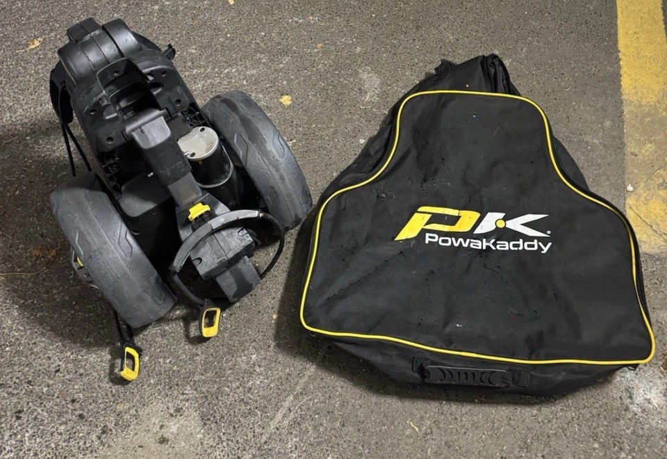 Powakaddy CT6 Electric Golf Trolley with Extended 36 Hole Lithium ...