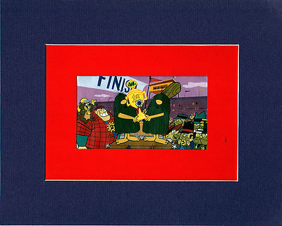 Wacky Races The SLAG BROTHERS WIN!! PRINT PROFESSIONALLY MATTED Hanna ...