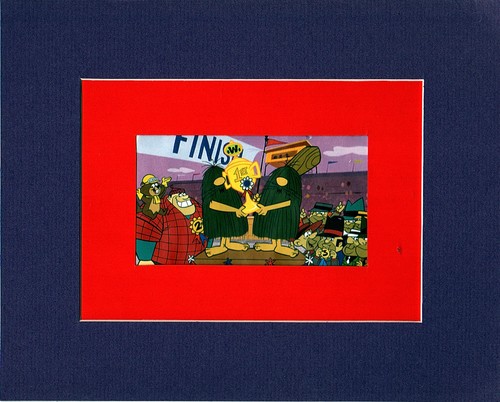 Wacky Races The SLAG BROTHERS WIN!! PRINT PROFESSIONALLY MATTED Hanna ...