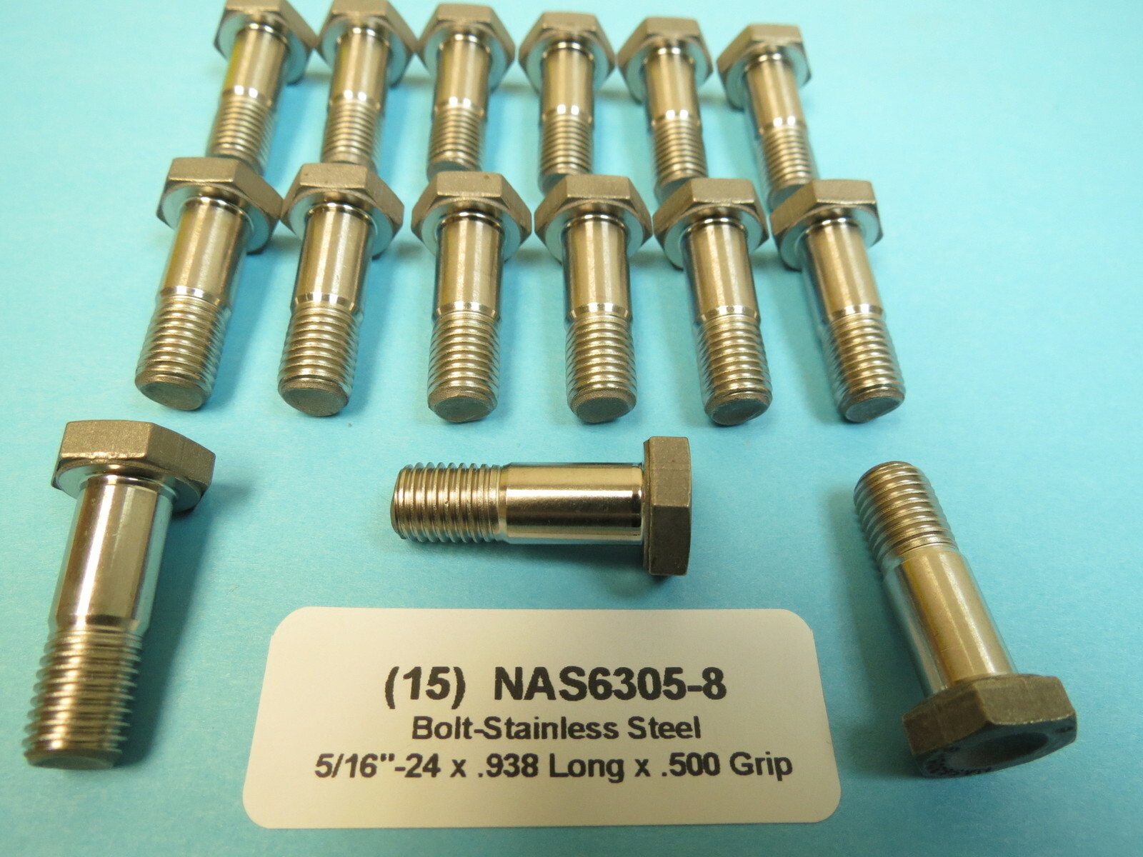 5/16”-24 x .938” Long Stainless Steel NAS6305-8 Aircraft Aerospace ...