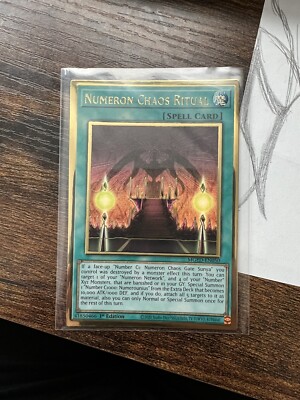 Numeron Chaos Ritual 1st Edition Premium Gold Rare MGED-EN050 Yu-Gi-Oh ...
