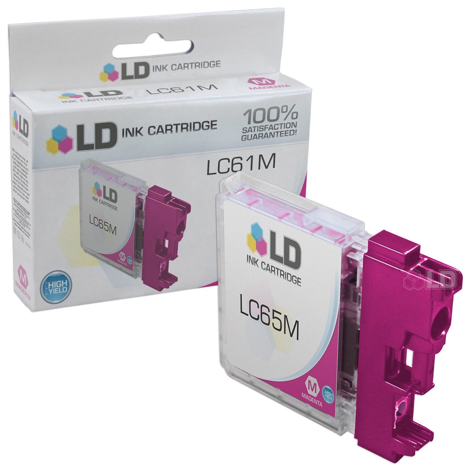 LD LC65M LC65 Magenta Ink Cartridge for Brother MFC-5890CN MFC-5895cw ...