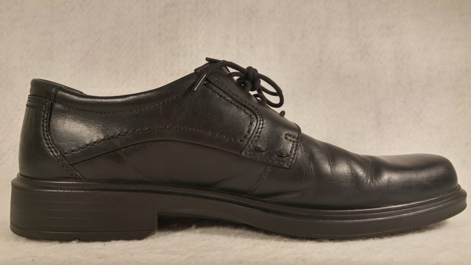 ECCO Berlin Black Leather Oxford Shock Point Comfort … - Gem