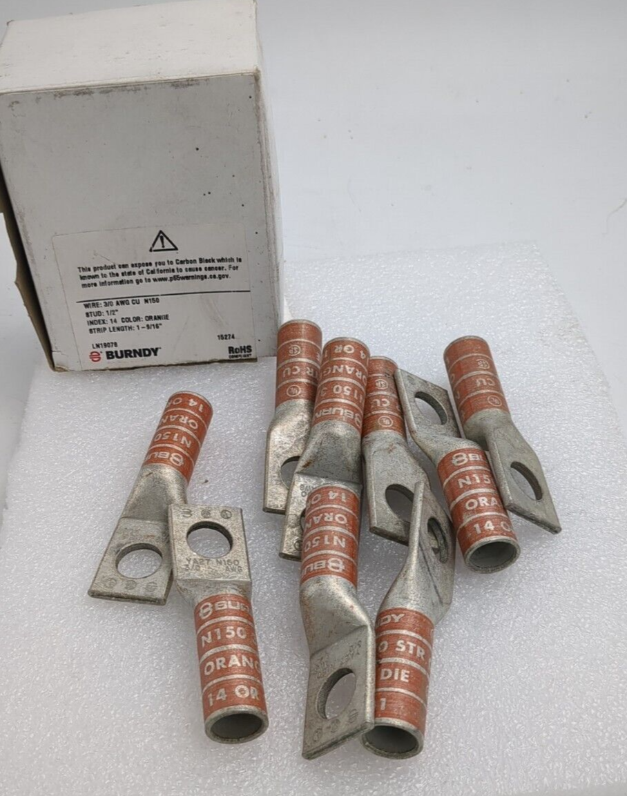 BURNDY Crimp Lug YA27 3/0 AWG N150 Surplus for sale online | eBay