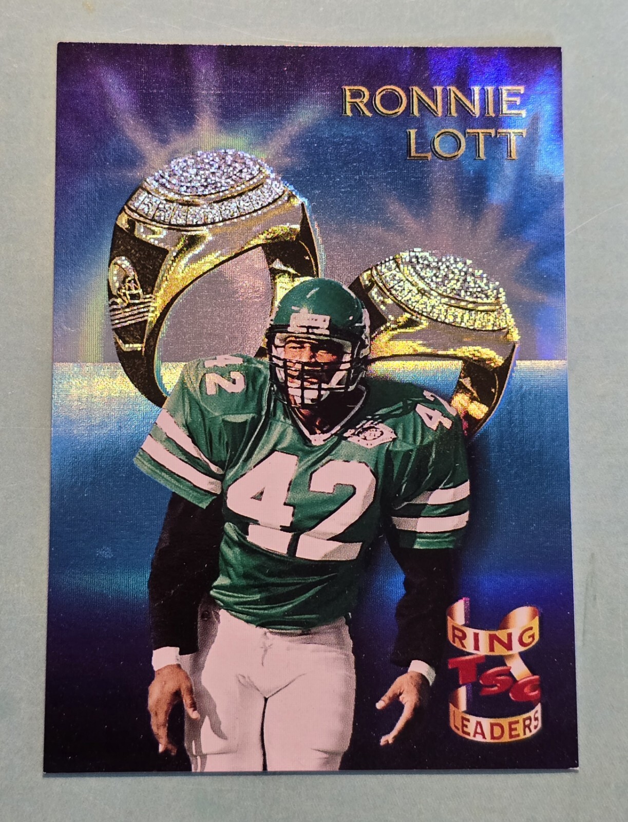 1994 Topps Stadium Club RONNIE LOTT #11 Ring Leaders Holofoil NY Jets ...