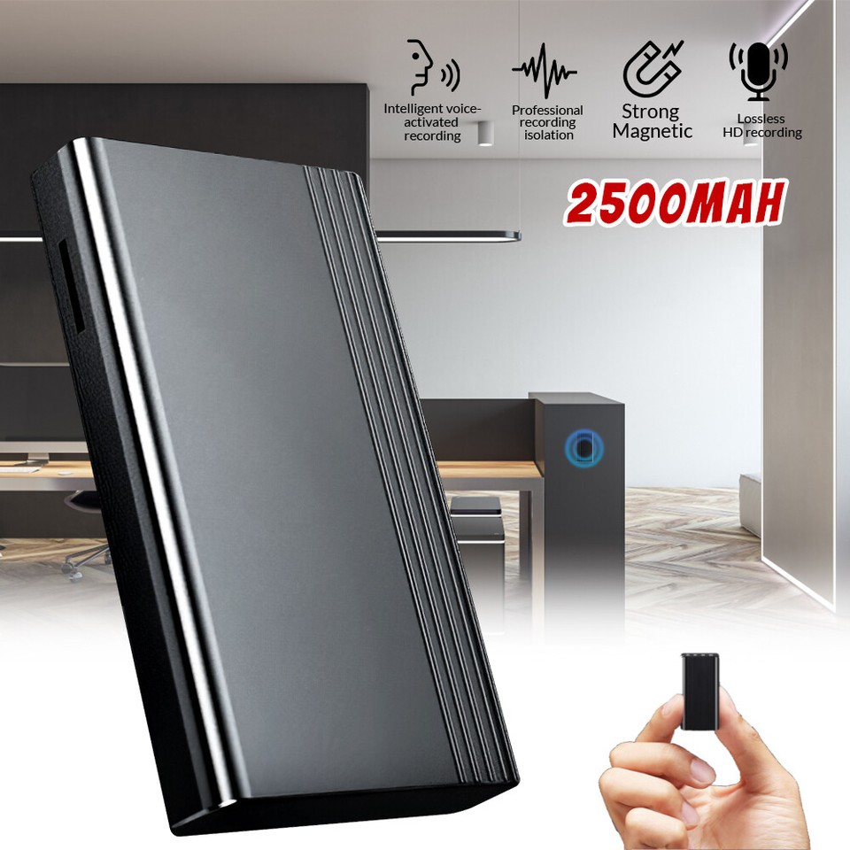 500hr Hidden Voice Activated Recorder Digital Audio Recording Device ...