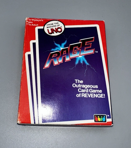 Vintage 1983 RAGE Card Game complete w. instructions UNO International ...