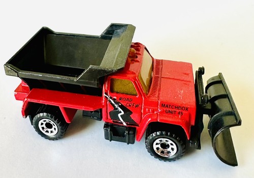 Vintage 90s Matchbox Highway Red Maintenance Toy Truck 1990 Road Crew ...