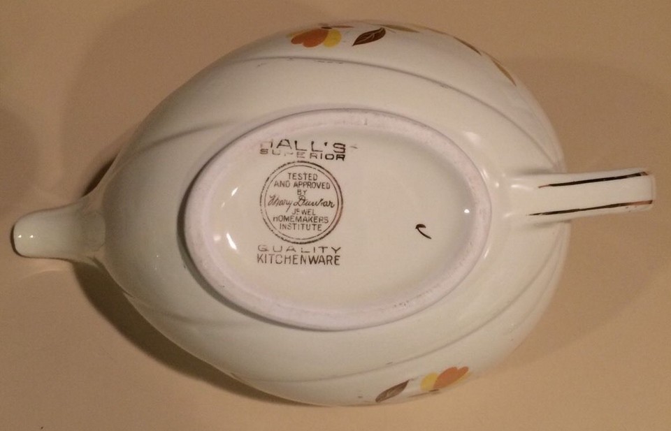 Vintage Hall China Autumn Jewel Aladdin / Genie Lamp Style Tea Pot ...