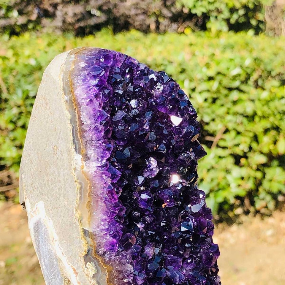 2.66LB Natural Uruguayan Amethyst Quartz Cave Geode Crystal Healing | eBay