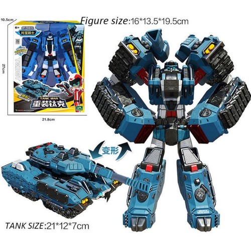Action Figure Toy Robot V Galaxy Detectives Robot Vehicle Tank Man ...
