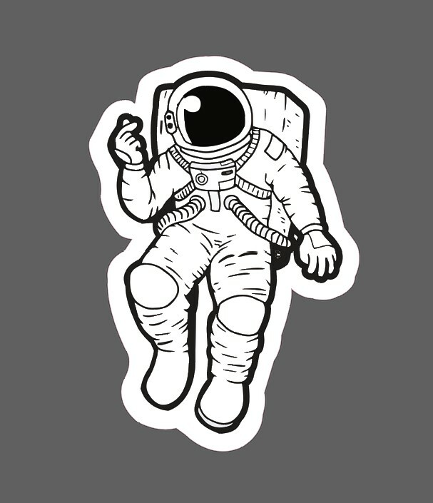 Astronaut Stickers Etsy NASA Stickers Pack Of 50 Vinyl Cool Astronaut