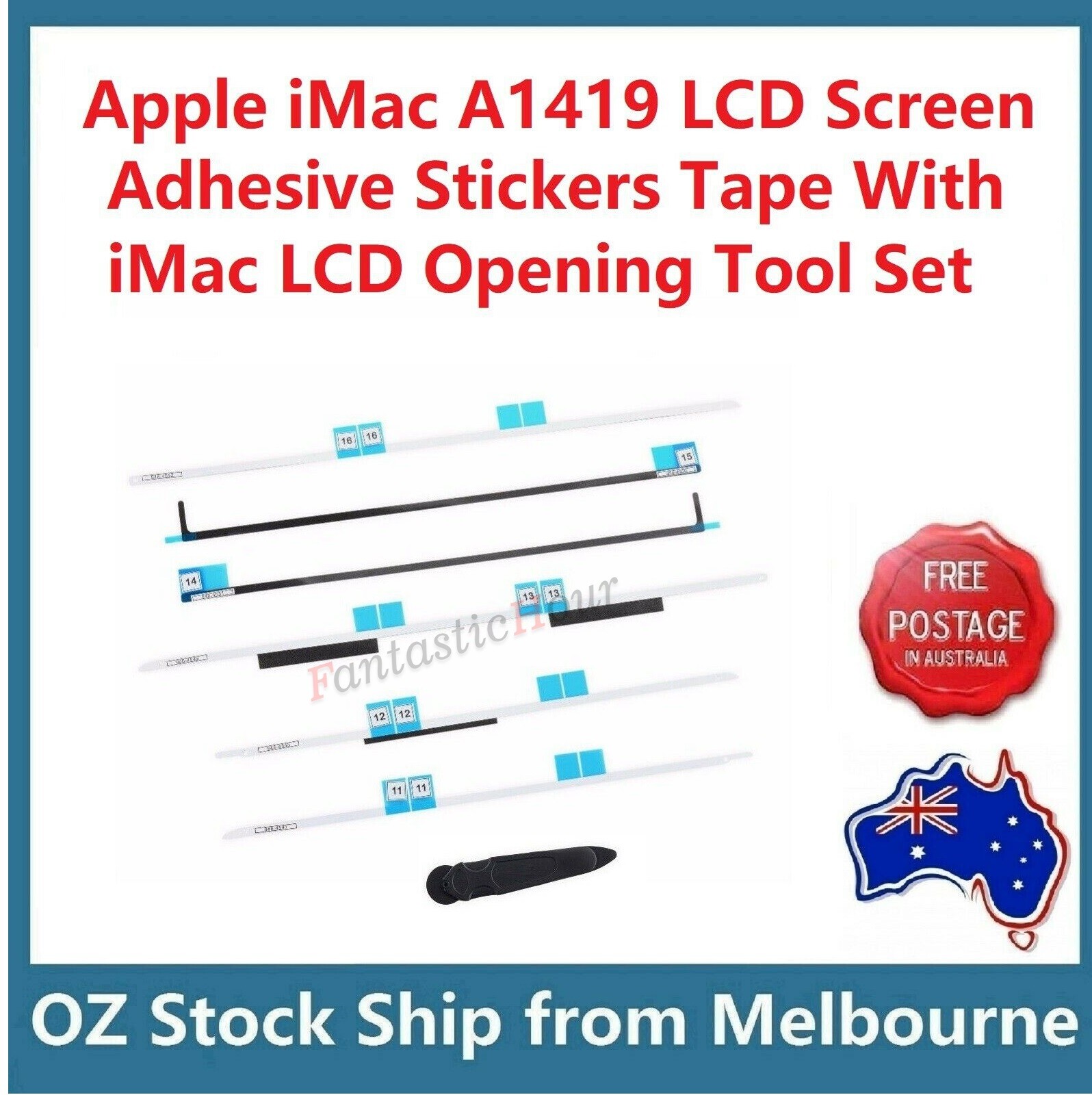 Apple iMac 27" A1419 LCD Screen Adhesive Strips Tape Stickers Set ...