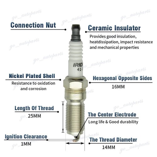 6Pcs Spark Plugs 41-109 Iridium 12622561 For Buick Cadillac Chevrolet ...