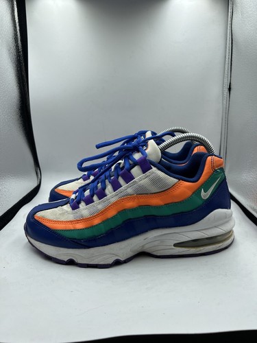 Nike Air Max 95 Size 6Y Gym Blue White Neptune Green 307565-412 Woman ...