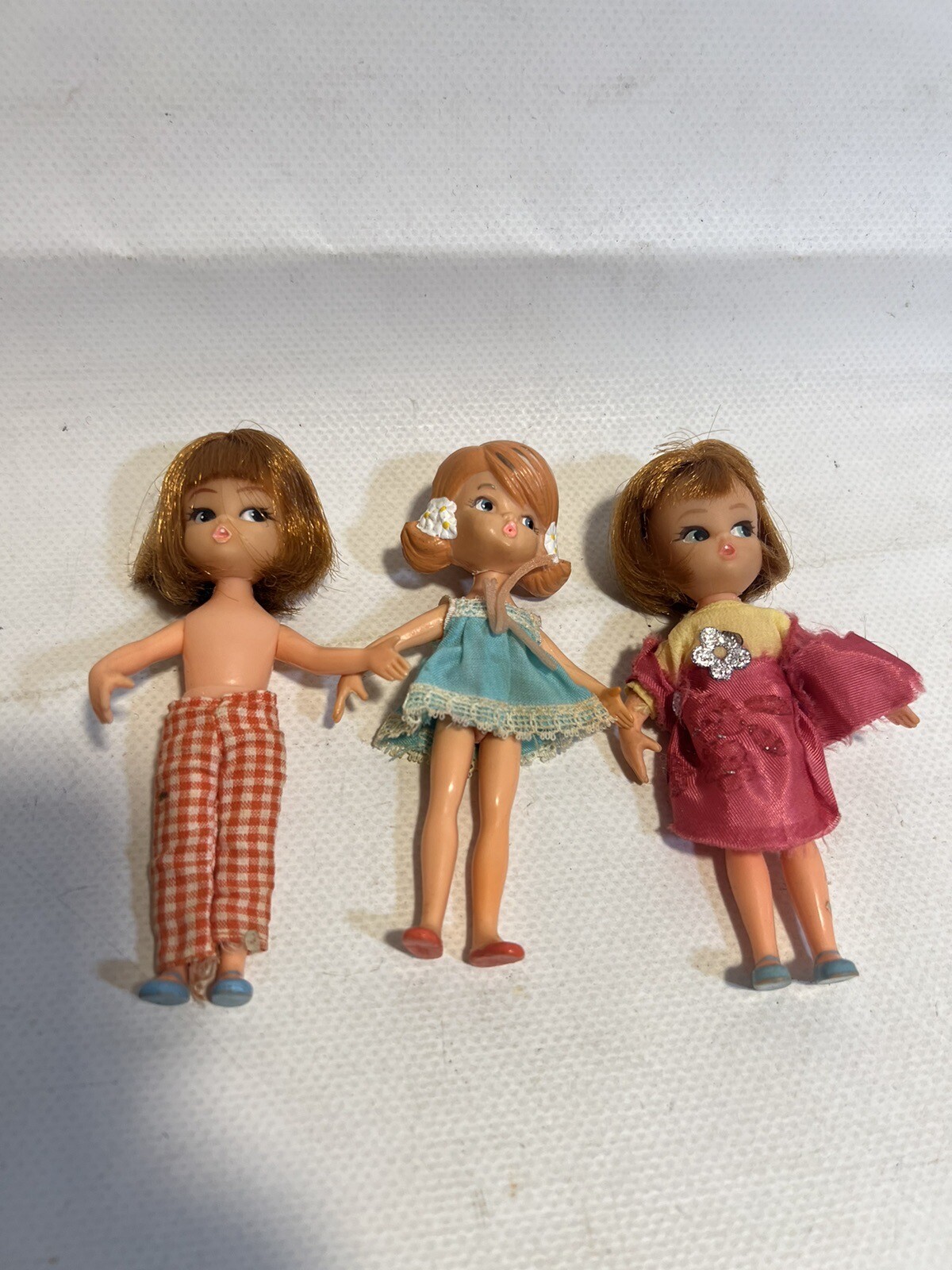 Lot of 3 Vintage 1960s Hasbro DOLLY DARLINGS 4" | eBay
