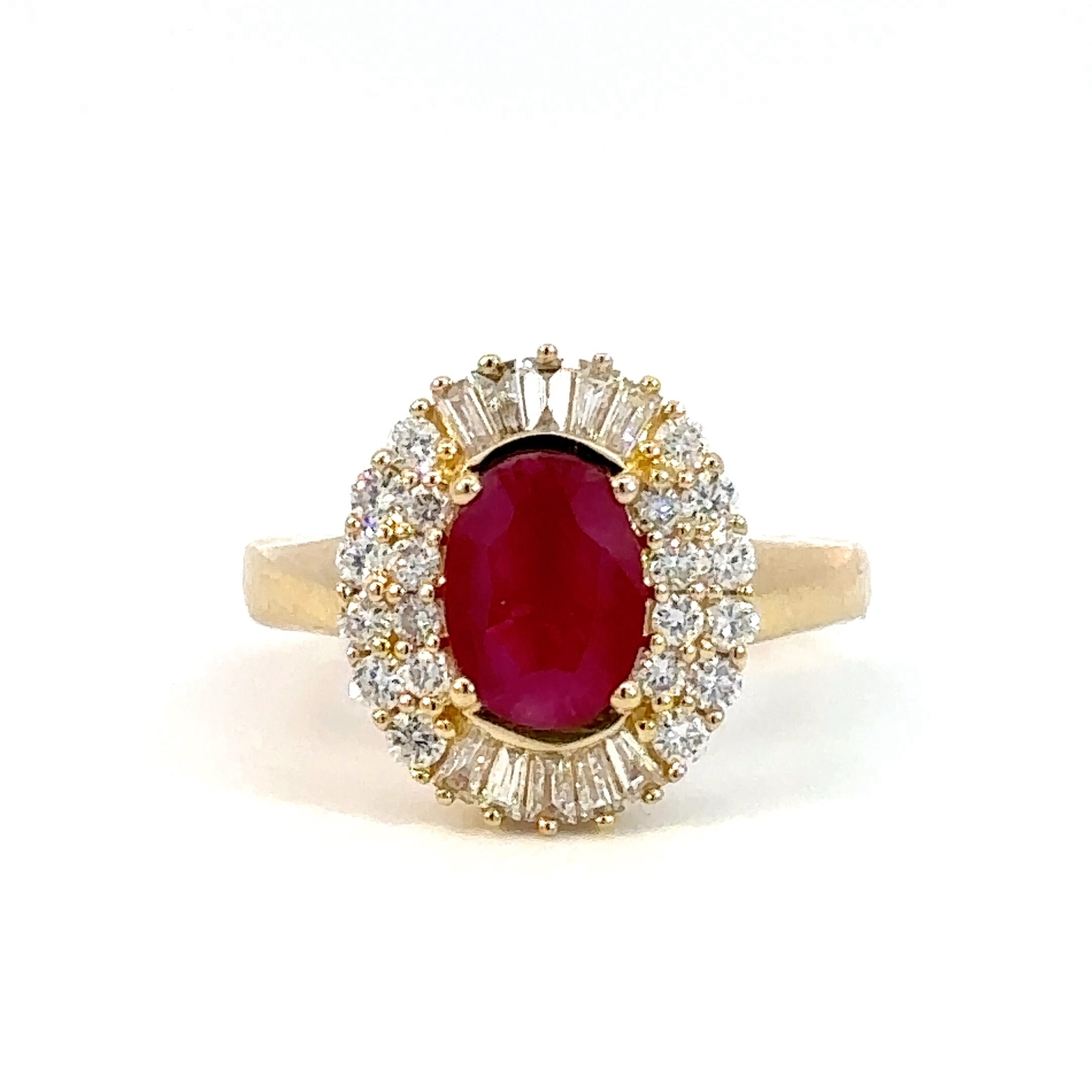 EFFY Ruby Royale 14k Yellow Gold Ruby And Diamond Ri… - Gem