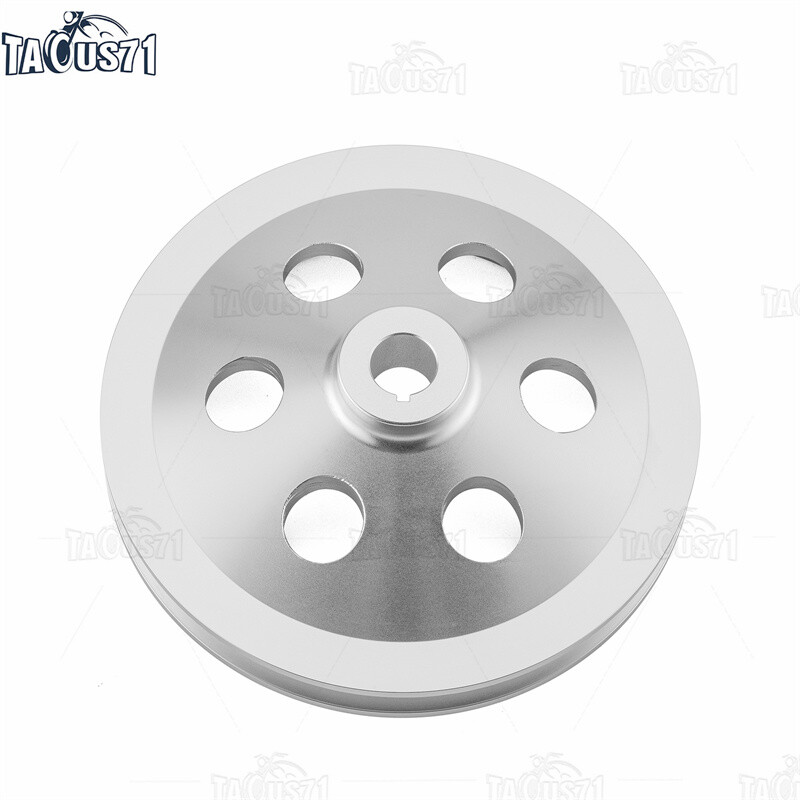 Billet 1 Groove Power Steering Pump Pulley Key Way For SBC BBC Chevy ...