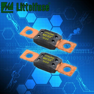 2pcs GENUINE LITTELFUSE MEGA FUSE 100A AMP FUSES DUAL BATTERY BATTERIES ...
