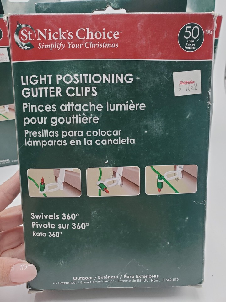 Lot Of 200 St. Nick's Choice Universal Gutter Clips Swivel 360 | eBay