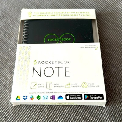 ROCKETBOOK NOTE Smart Reusable Notebook B6 Size 5x7" - 36 pages - Black ...