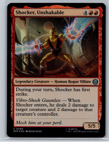 Magic: The Gathering - Spider-Man - Shocker, Unshakable - Foil ...