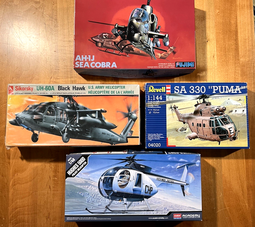 Various Scale Helicopter Model Kits LOT C 4x CHEAP SHIP New In Box | eBay