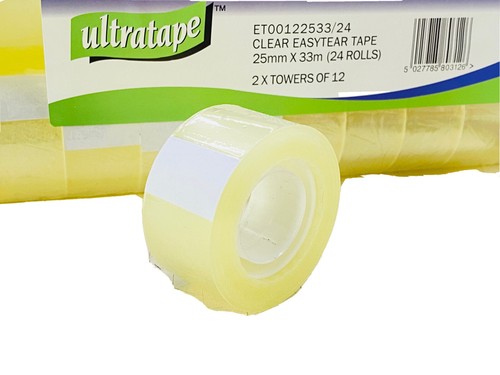 Two Rolls Cellotape Ultratape 19mm x 33 Metres Clear Sellotape Packing ...