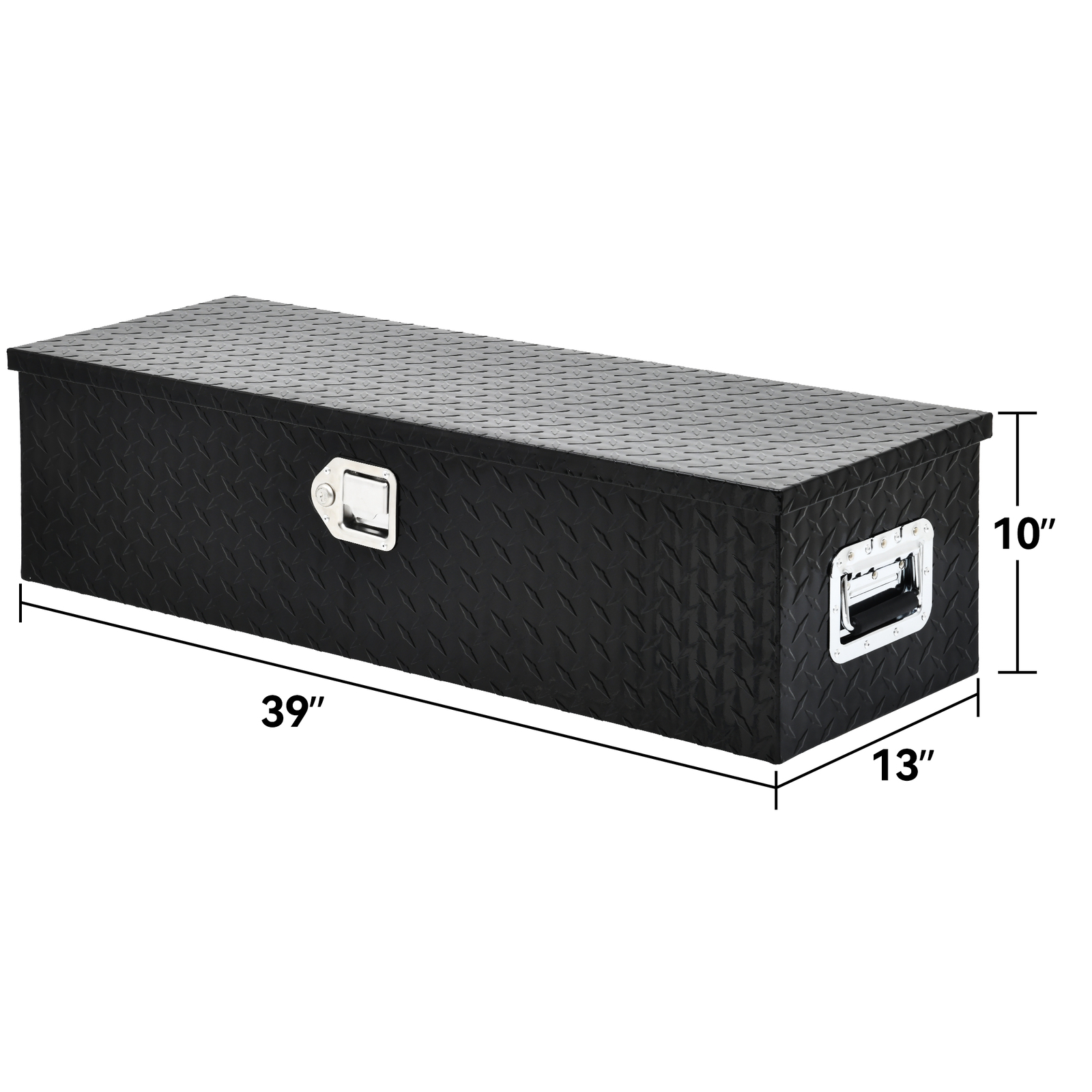39"X13"X10" Aluminum Pick Up Truck Bed Tool Box with Sliding Shelf ...