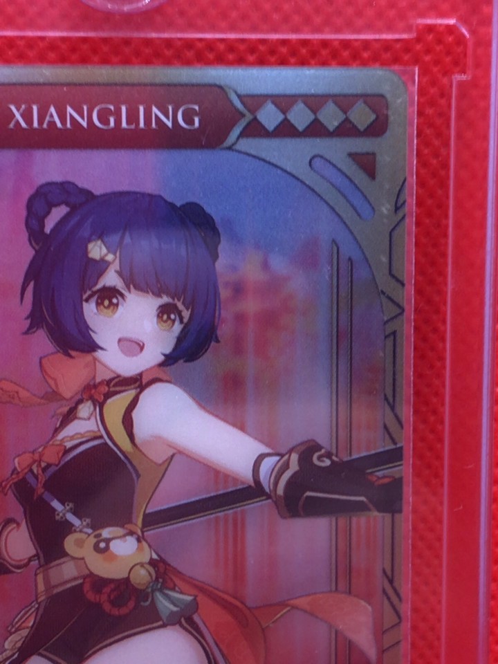 XIANGLING Genshin Impact Collectable Metallic Card Anime miHoYo Bandai ...