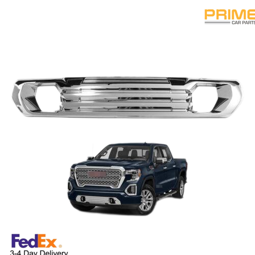 Chrome Front Lower Bumper Filler Fits 19-22 GMC Sierra 1500 AT4/Denali ...